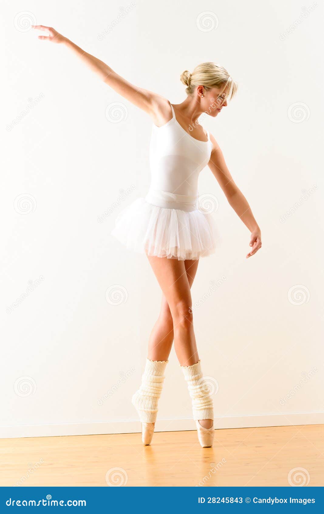 Posture De Pratique De Danse De Beau Danseur Classique Image stock ...