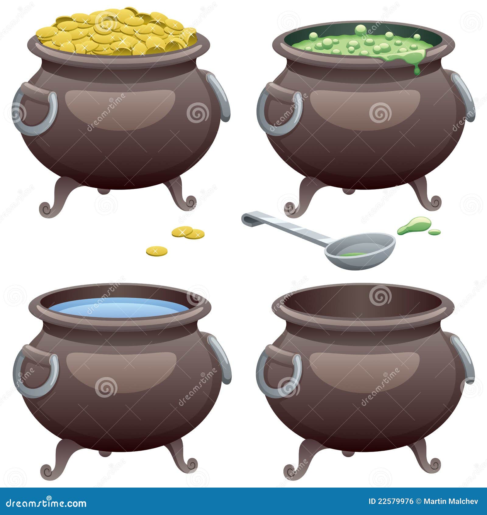 Pot stock vector. Illustration of boiling, brew, treasure - 22579976