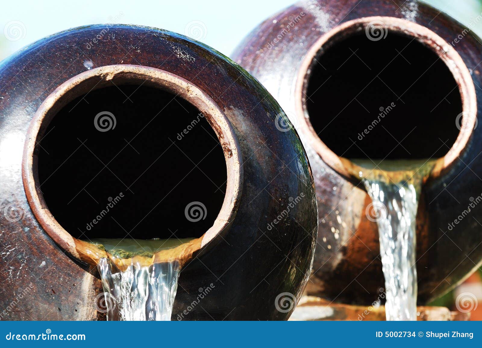 Pot stock photo. Image of drop, pots, sunshine, overflow - 5002734