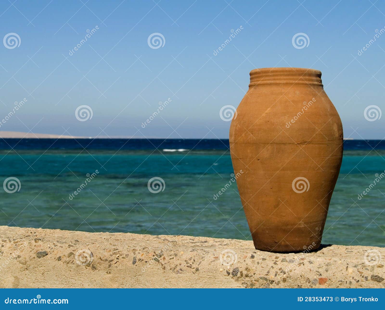 The Pot on the Beach of Red Sea Stock Image - Image of resort, beach ...