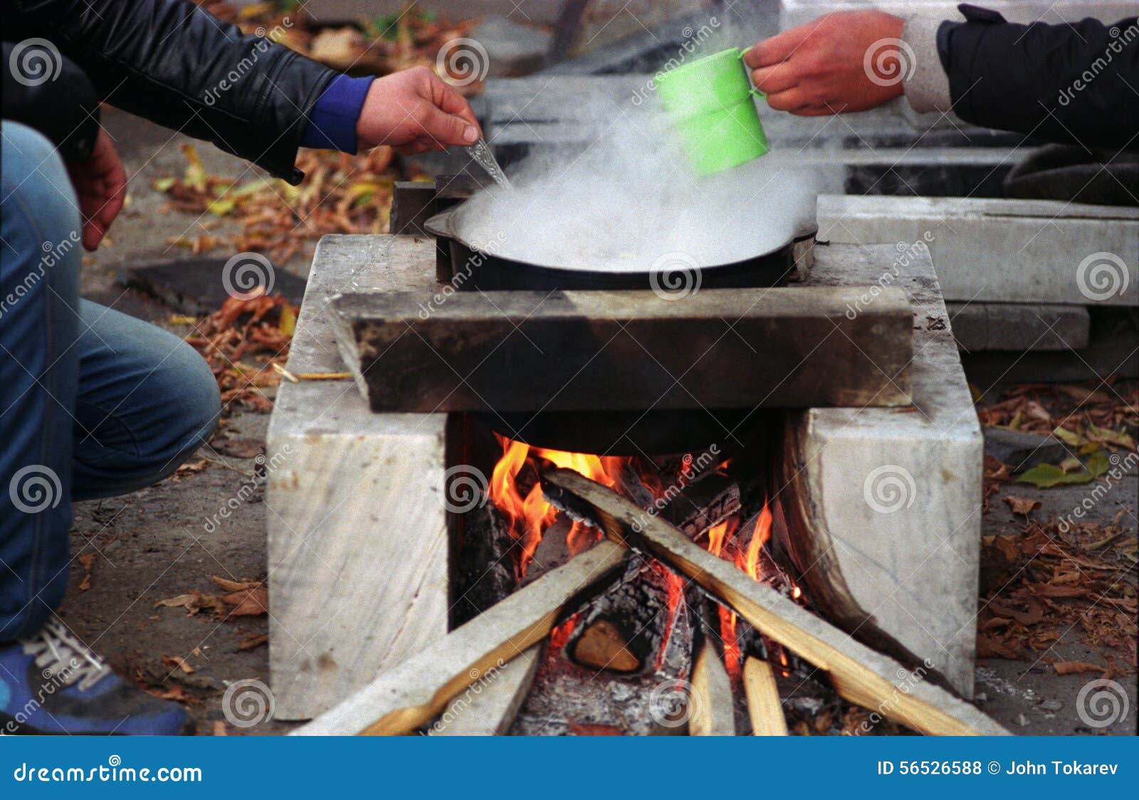 The Pot is Boiling on the Fire Stock Photo - Image of second, gaining ...