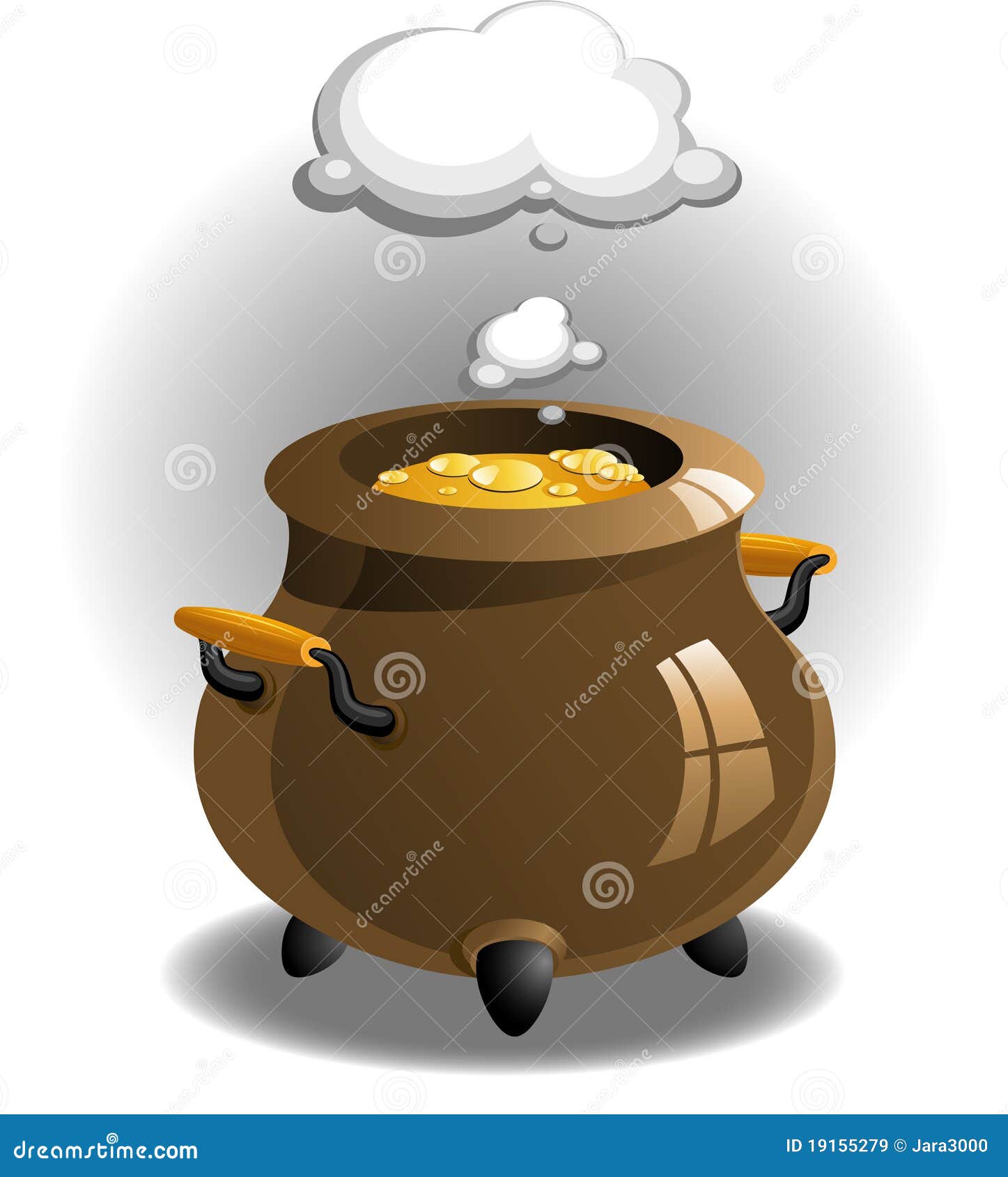 Pot of brew stock vector. Illustration of steam, witchcraft - 19155279