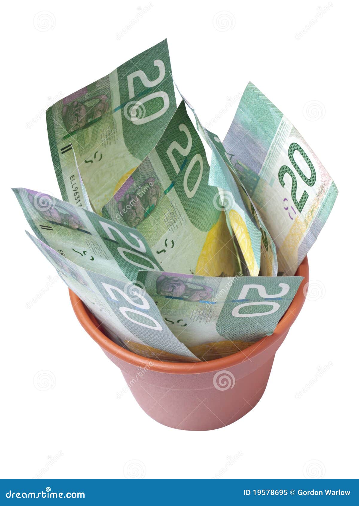Pot of Cash stock image. Image of wealth, finance, money - 19578695