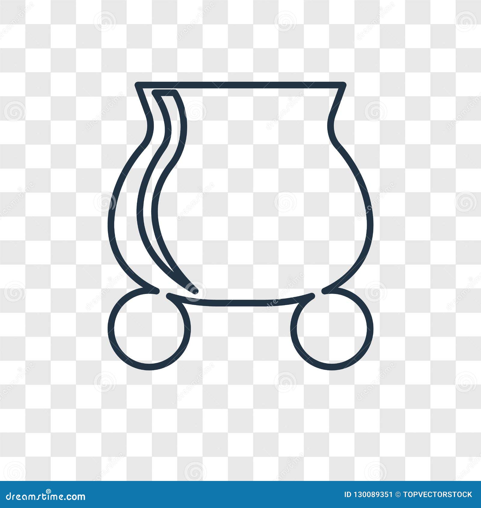 Pot Concept Vector Linear Icon Isolated on Transparent Background, Pot ...