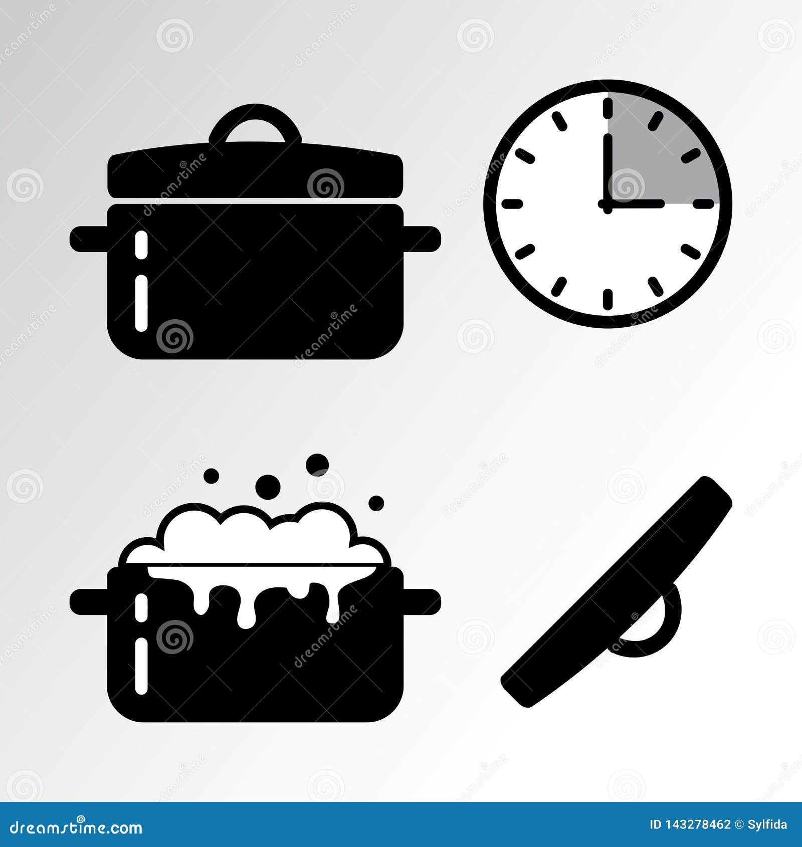 Cooking Timer Icon Vector Illustration | CartoonDealer.com #320196976