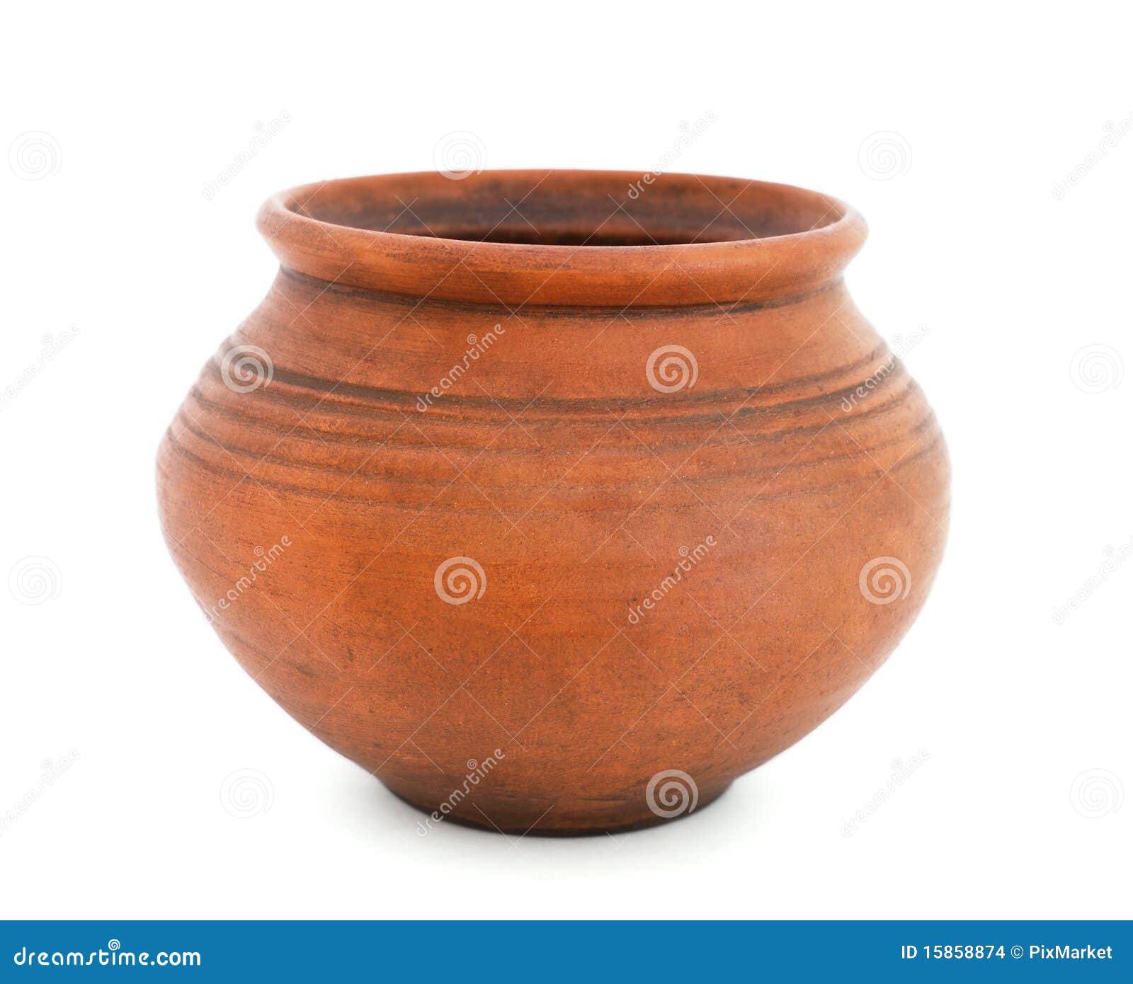 POT di argilla fotografia stock. Immagine di singolo - 15858874
