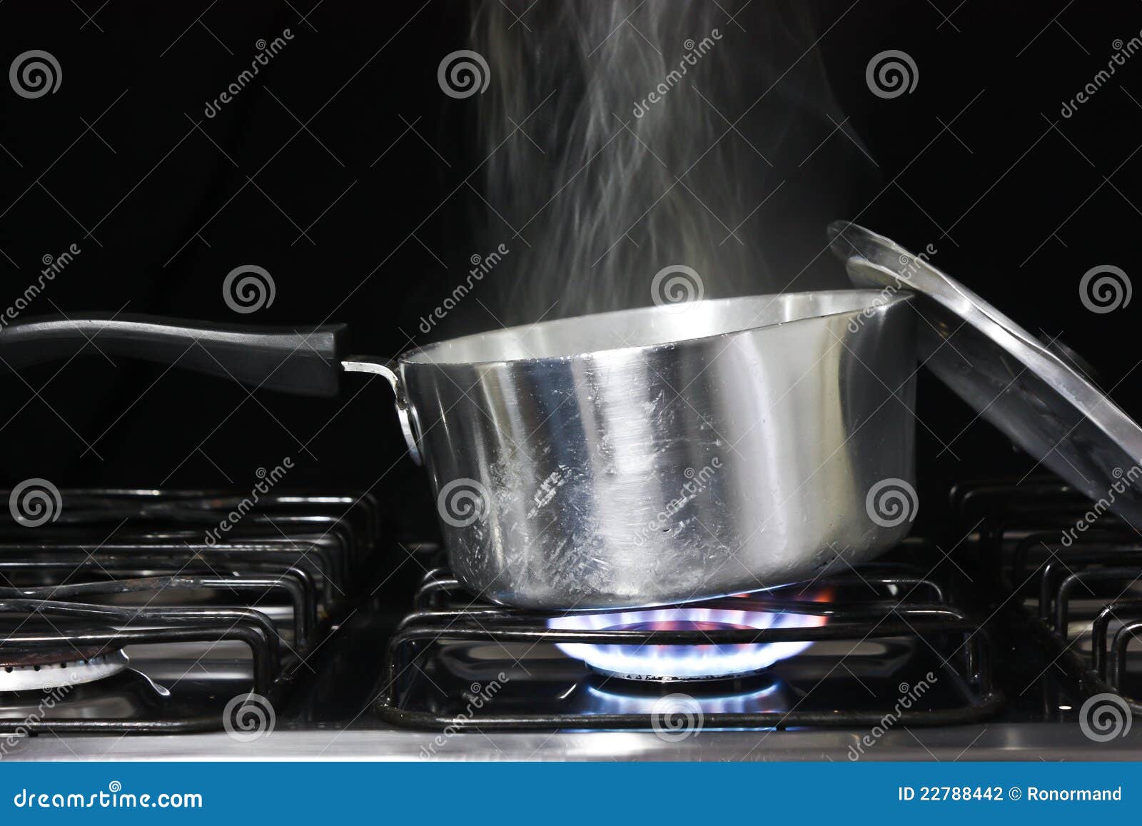 Pot on fire stock photo. Image of heat, fire, open, black - 22788442