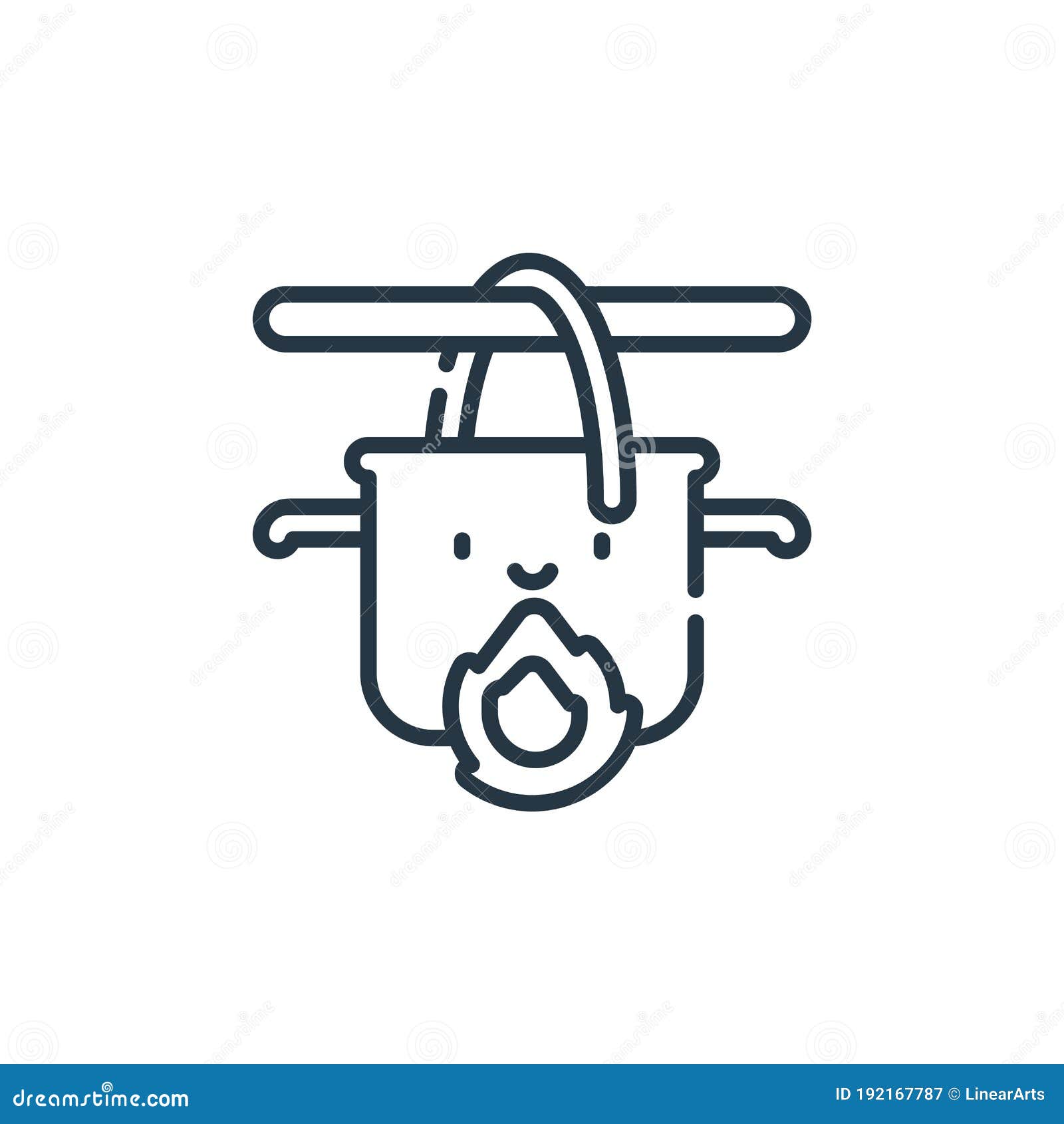 Pot on Fire Icon Vector from Adventure Concept. Thin Line Illustration ...