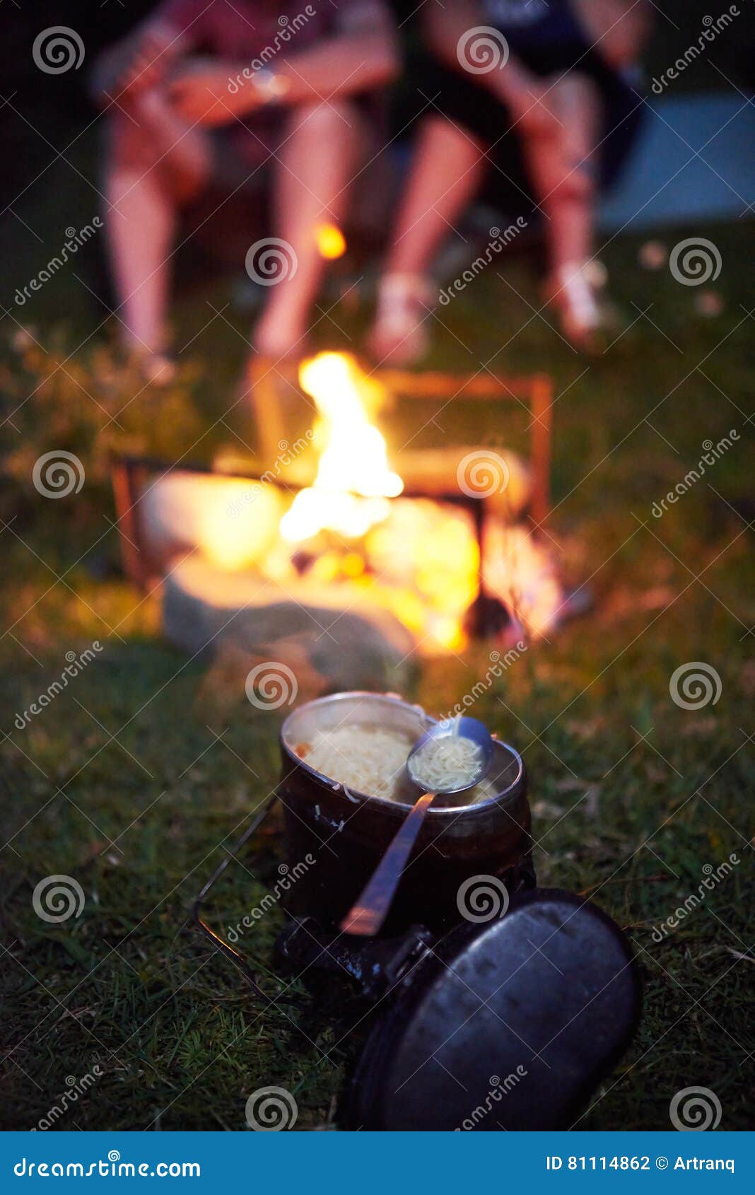 Background Bonfire Close-up, Burning Wood, Small Bright Flame Fire. Hot ...