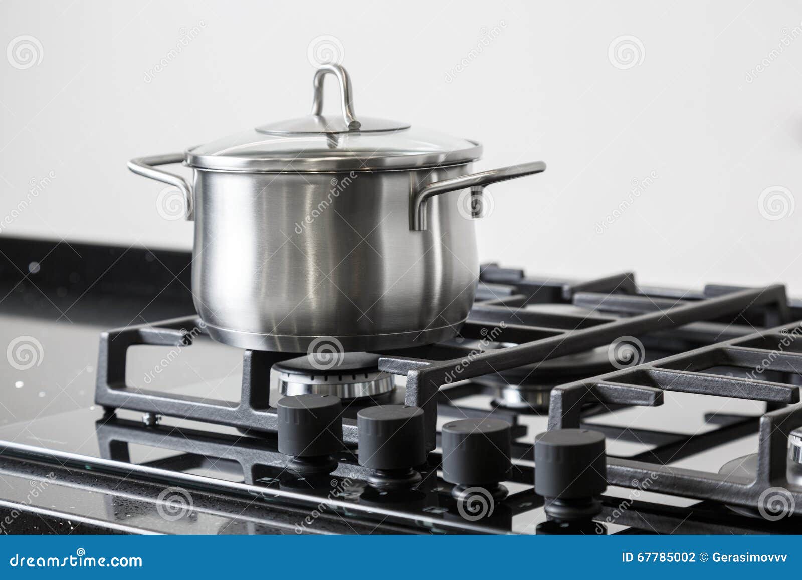 Pot on a gas stove stock photo. Image of kitchen, cook - 67785002