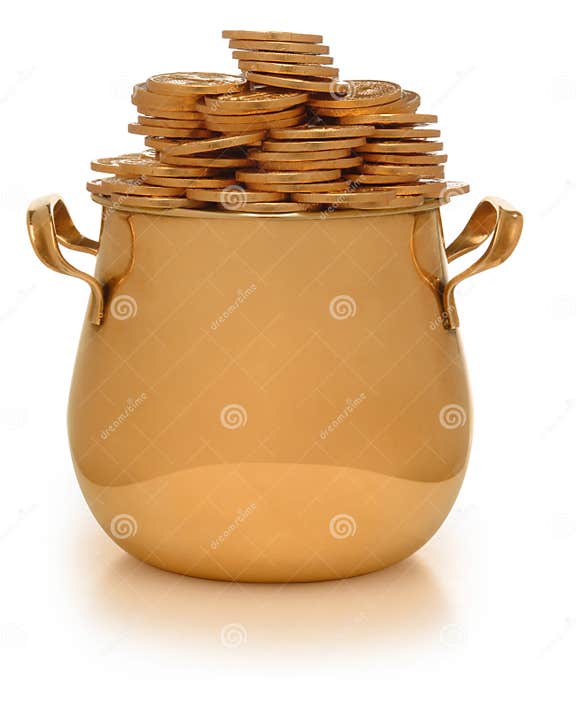 Pot of gold stock image. Image of goal, money, brew, magic - 1143373
