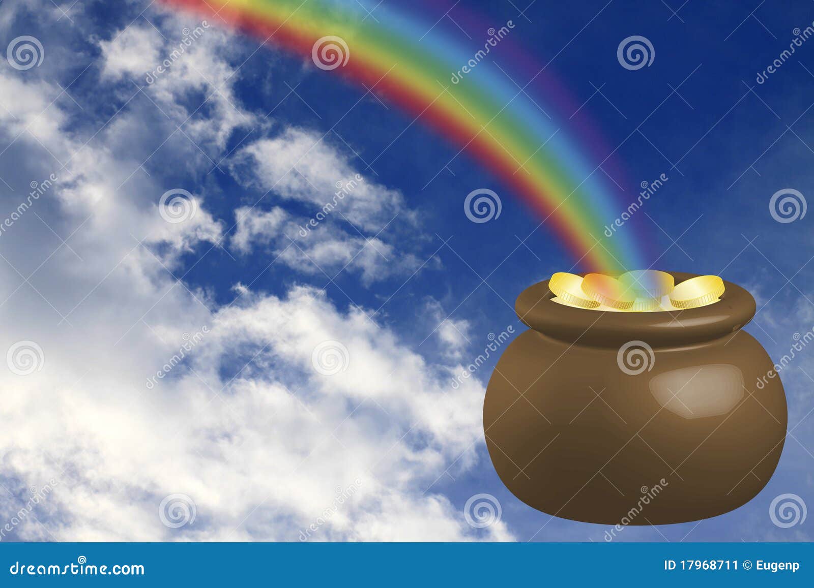 Pot with gold stock image. Image of luck, irish, patricks - 17968711