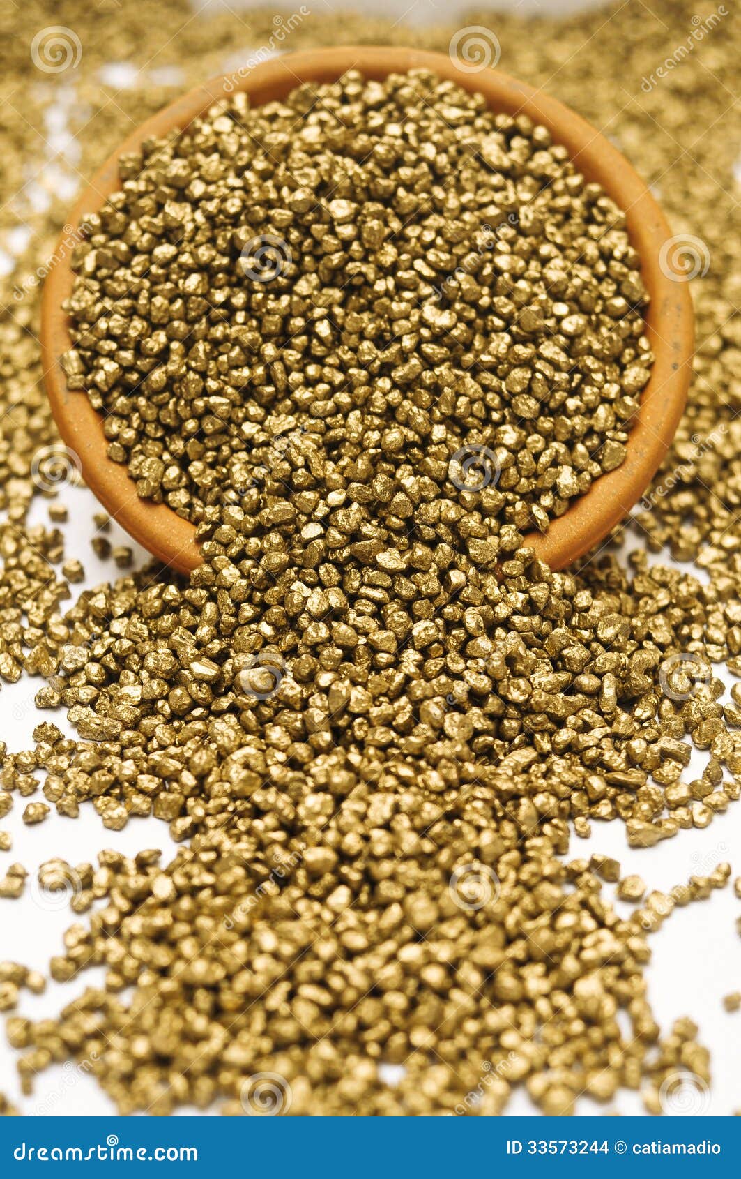 Pot of gold nuggets stock photo. Image of luxury, glitter - 33573244