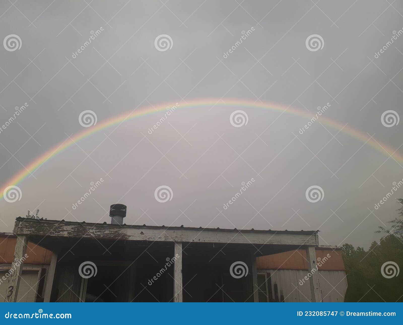 The Pot of Gold Over the Rainbow ðŸŒˆ Rain Stock Image - Image of ...