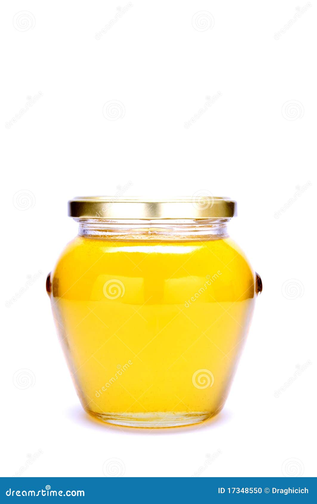 Pot of honey stock photo. Image of drizzler, isolated - 17348550