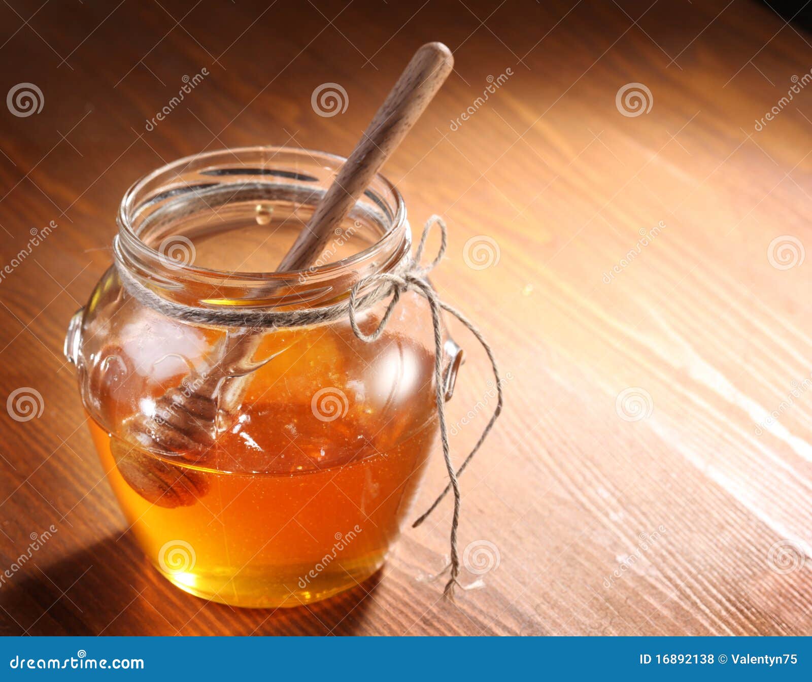 Pot of Honey and Wooden in it. Stock Photo - Image of stick, sweet ...