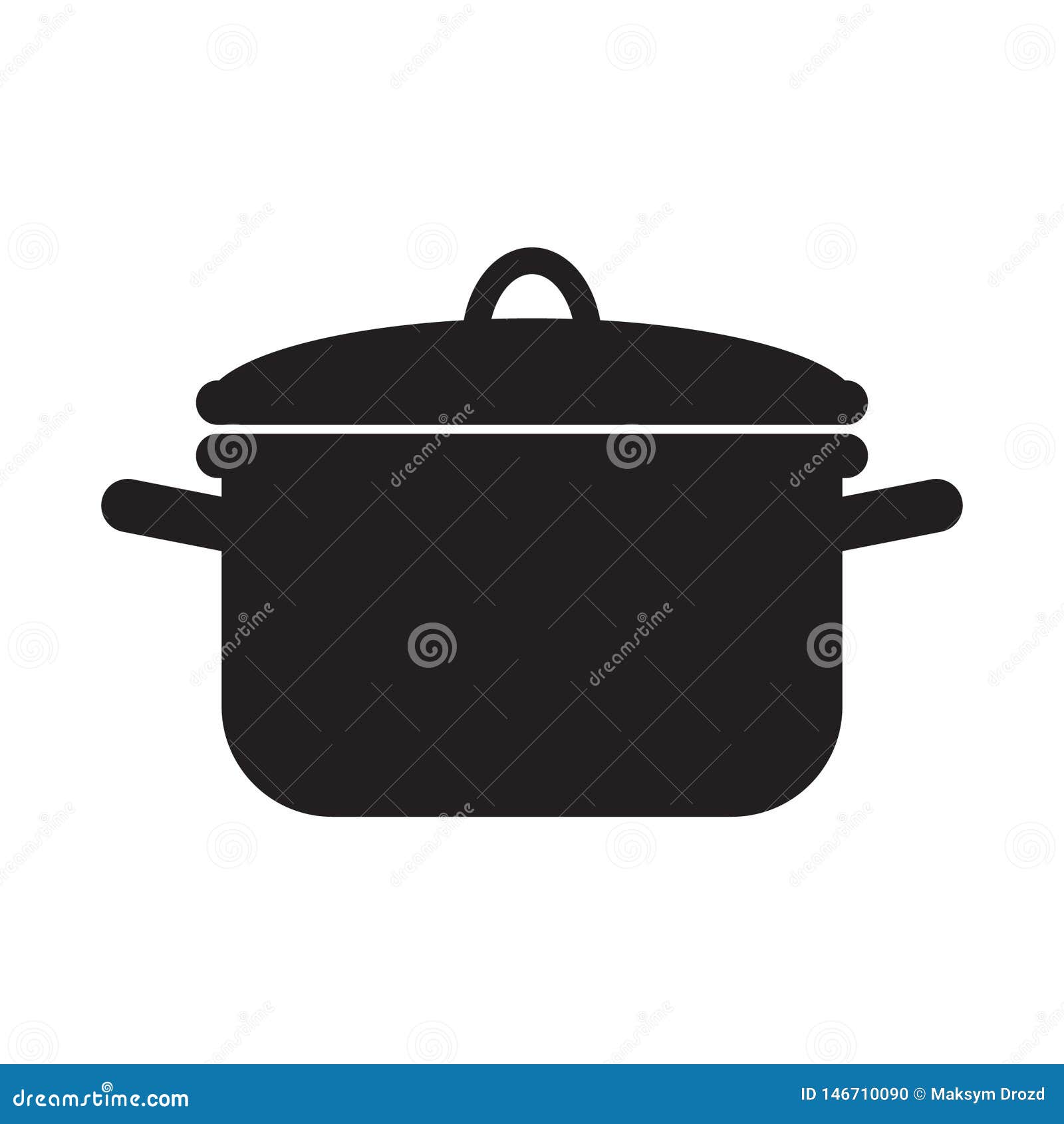 Pot Icon Isolated Vector Illustration Stock Vector - Illustration of ...