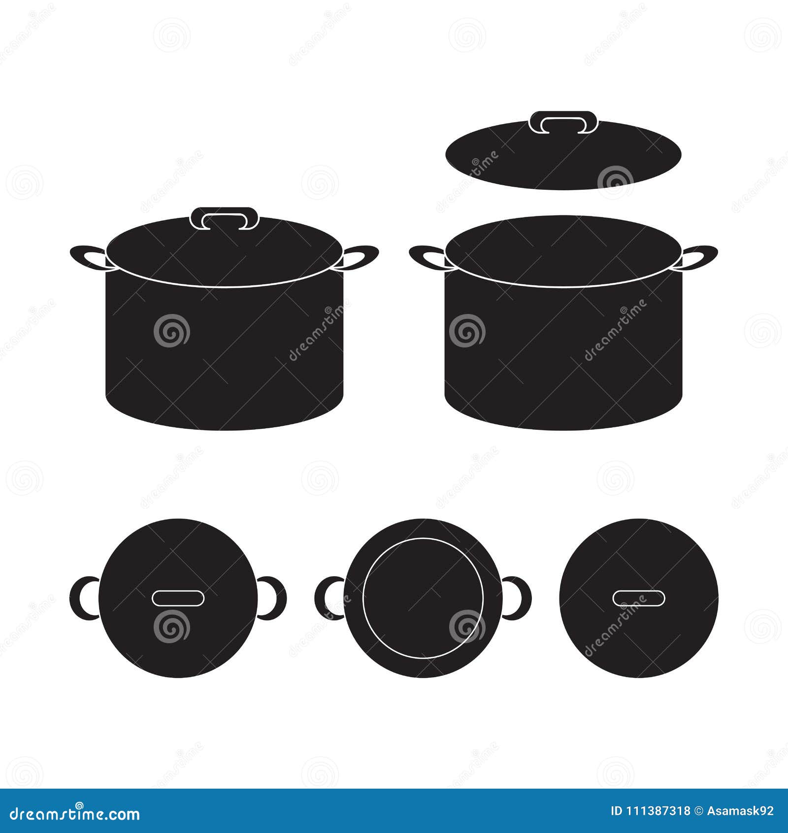 Pot Icon Vector Illustration. Flat Sign Isolated on White Background ...