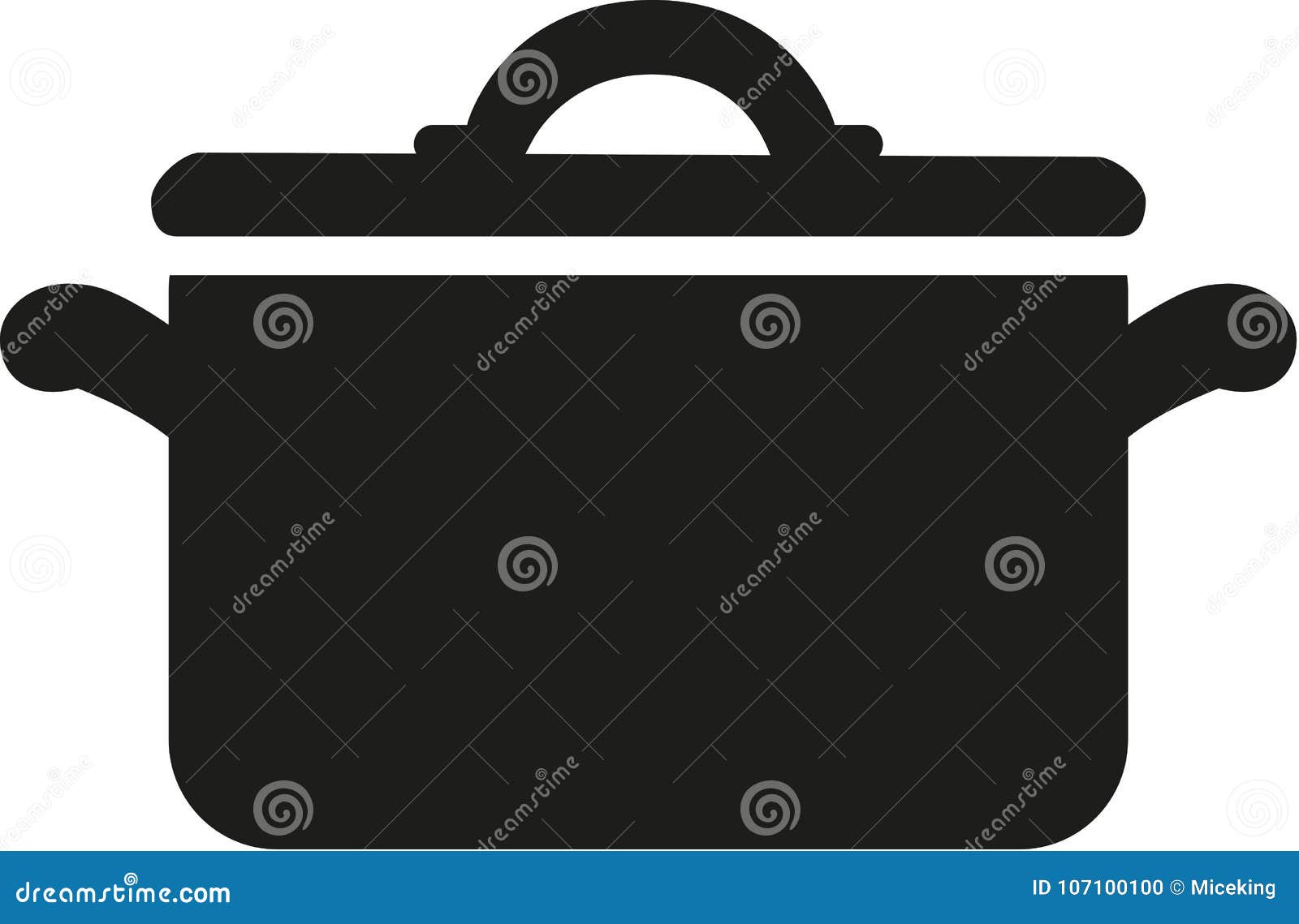 Pot kitchen icon stock vector. Illustration of cooking - 107100100