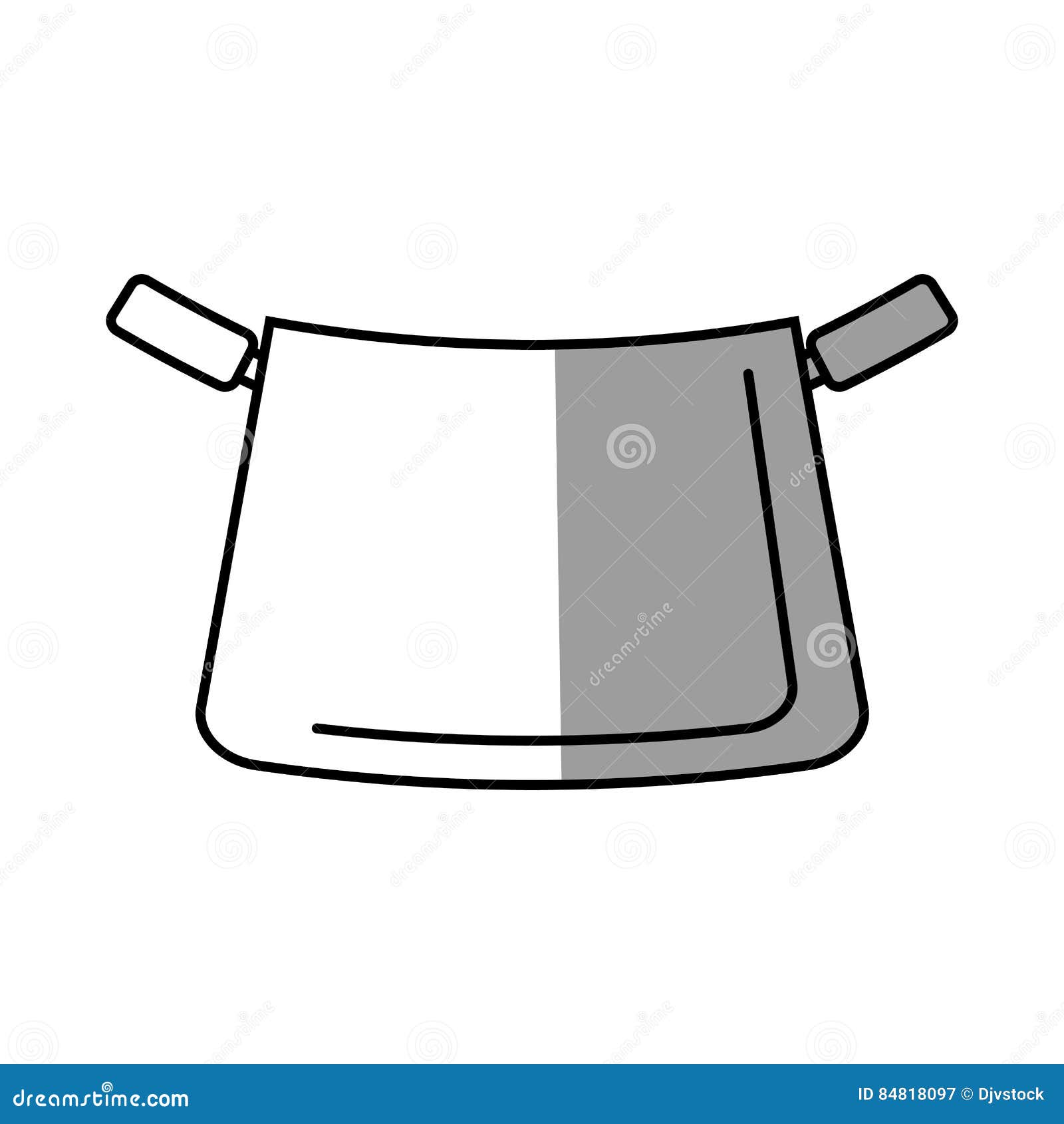 Pot Kitchenware Metal Cooking Shadow Stock Illustration - Illustration ...