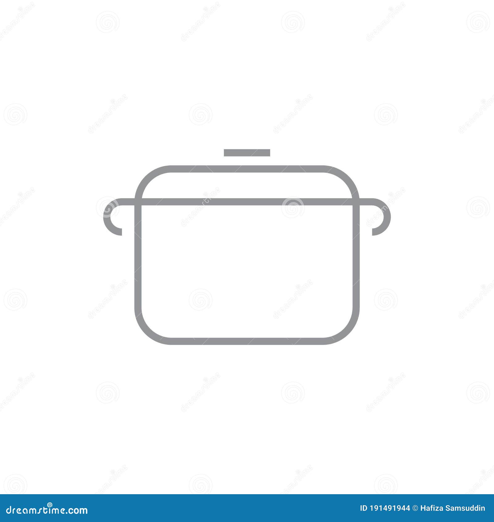 Pot with Lid. Vector Illustration Decorative Design Stock Vector ...