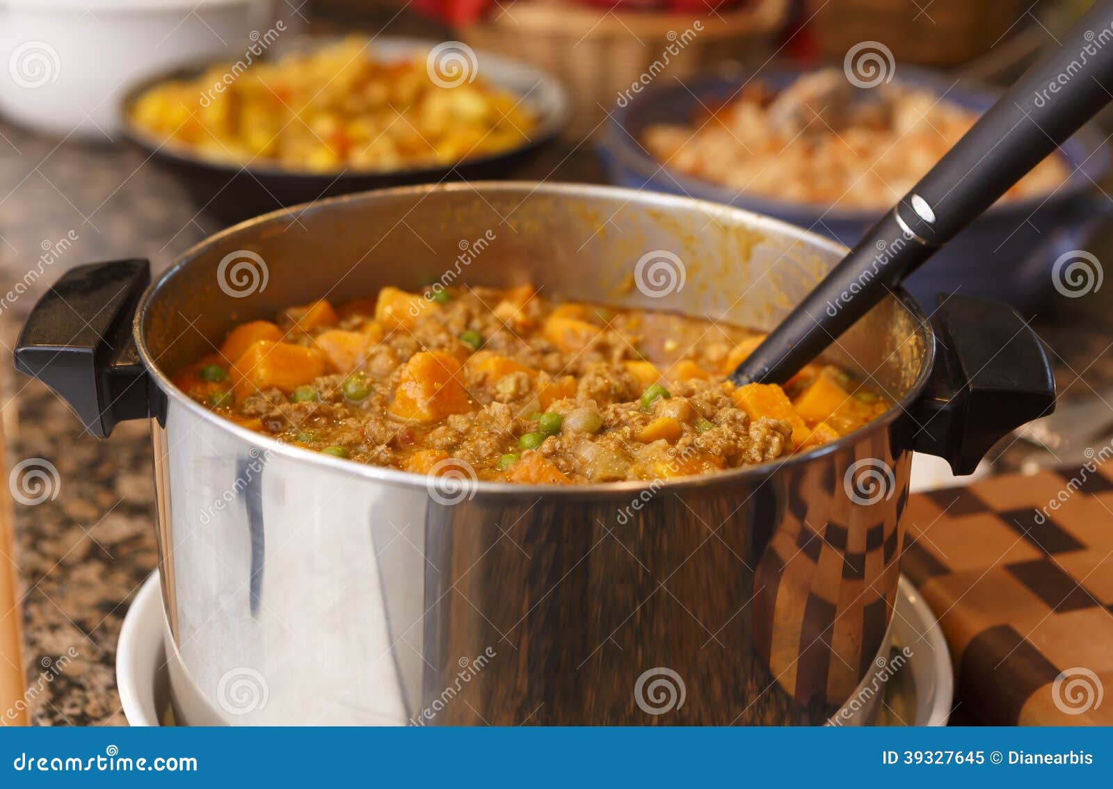Pot Luck Dinner stock image. Image of serving, food, cuisine - 39327645