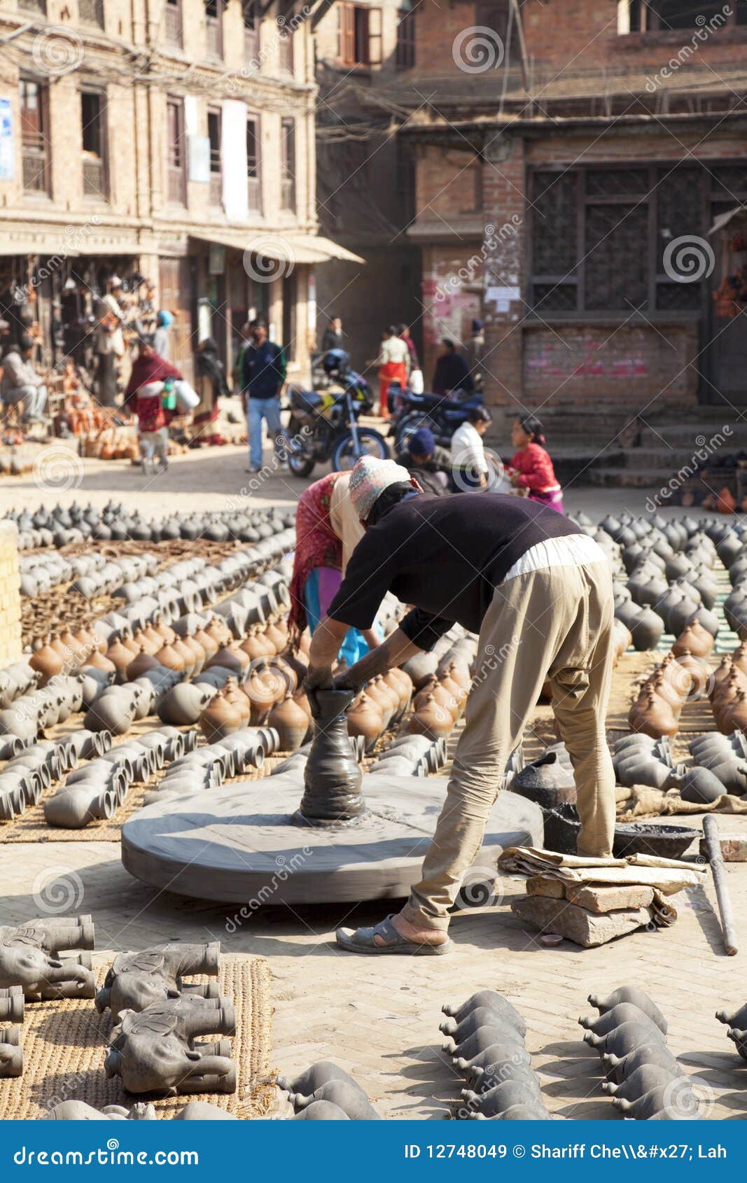 Pot Maker, Bhaktapur, Nepal Editorial Stock Image - Image of nepal ...