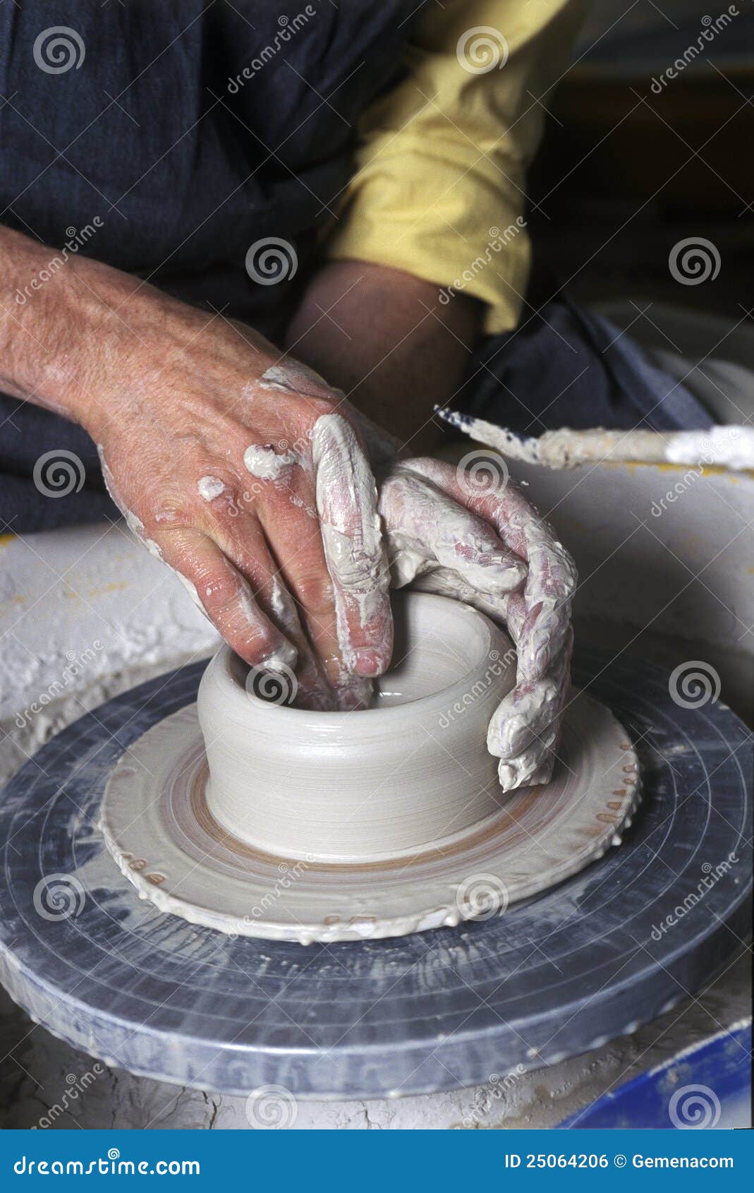 Pot Making stock photo. Image of closeup, potter, painter - 25064206