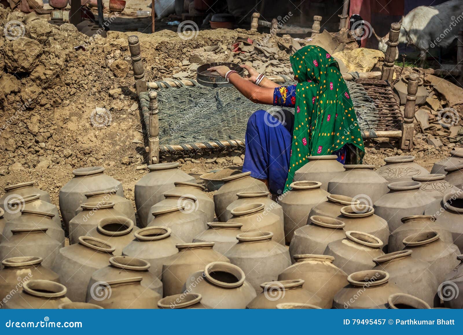 Pot Making in India editorial photography. Image of pots - 79495457