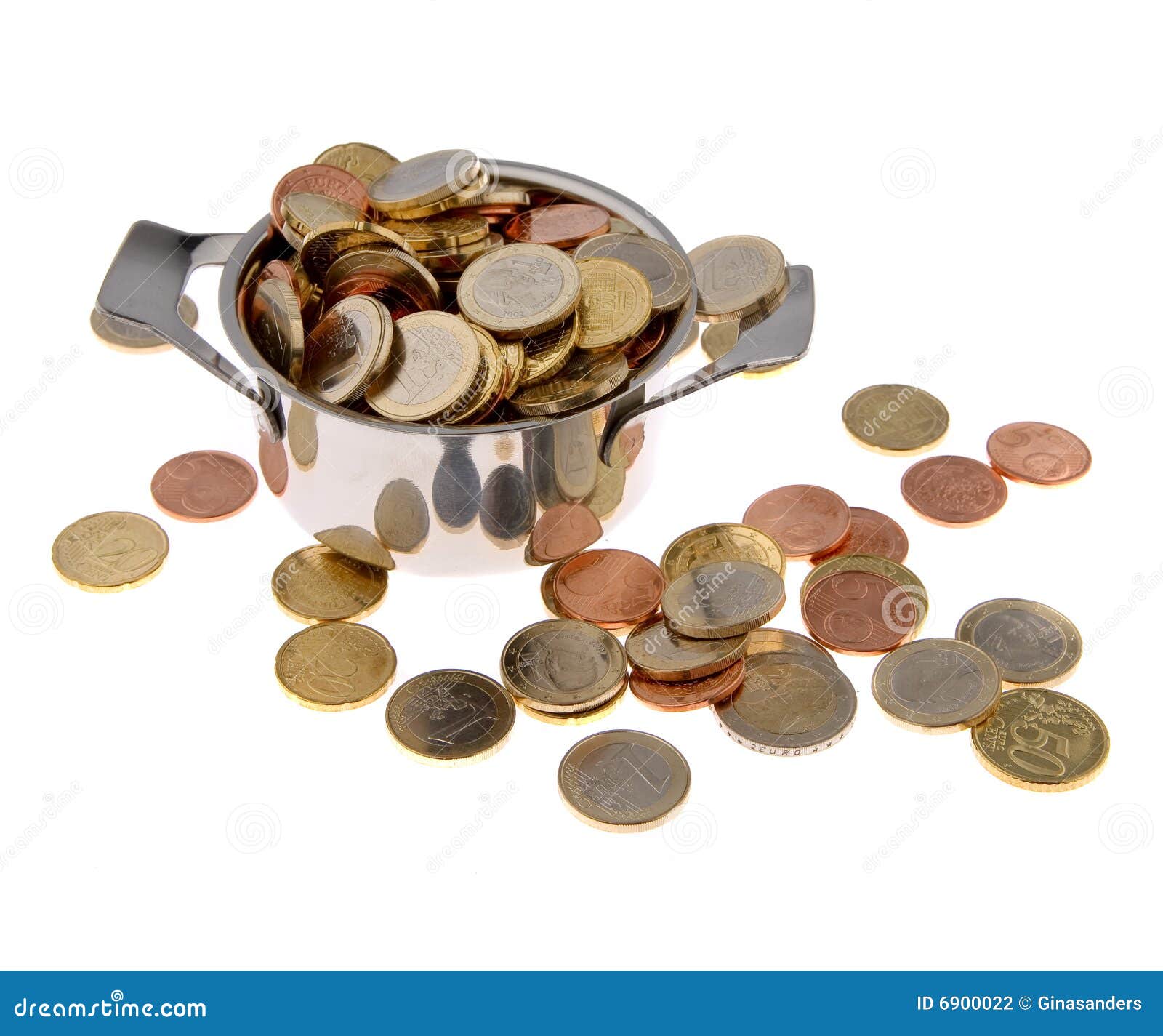 Pot met geld stock foto. Image of bevorder, steun, financiering - 6900022