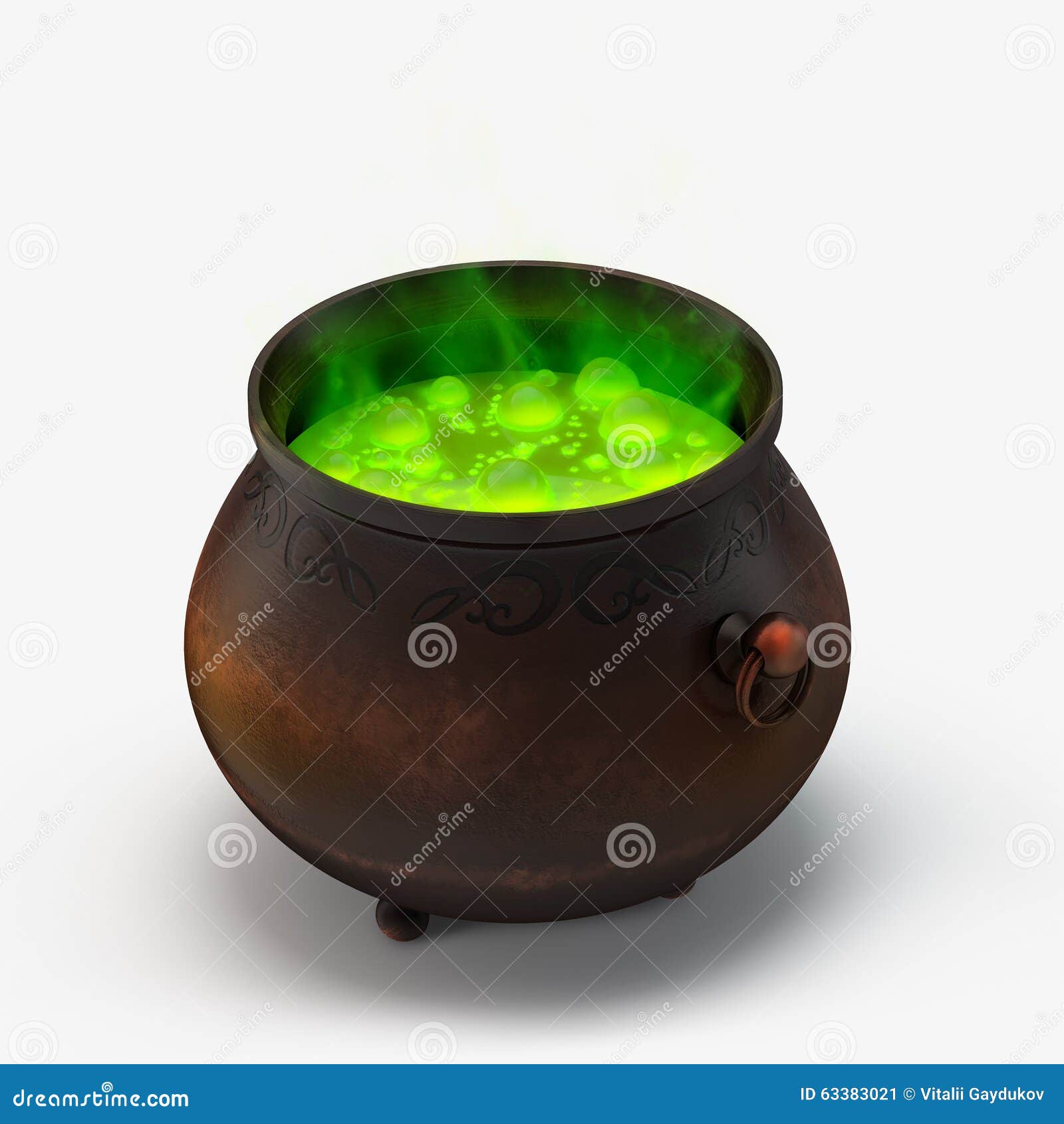 Pot with a potion stock illustration. Illustration of white - 63383021