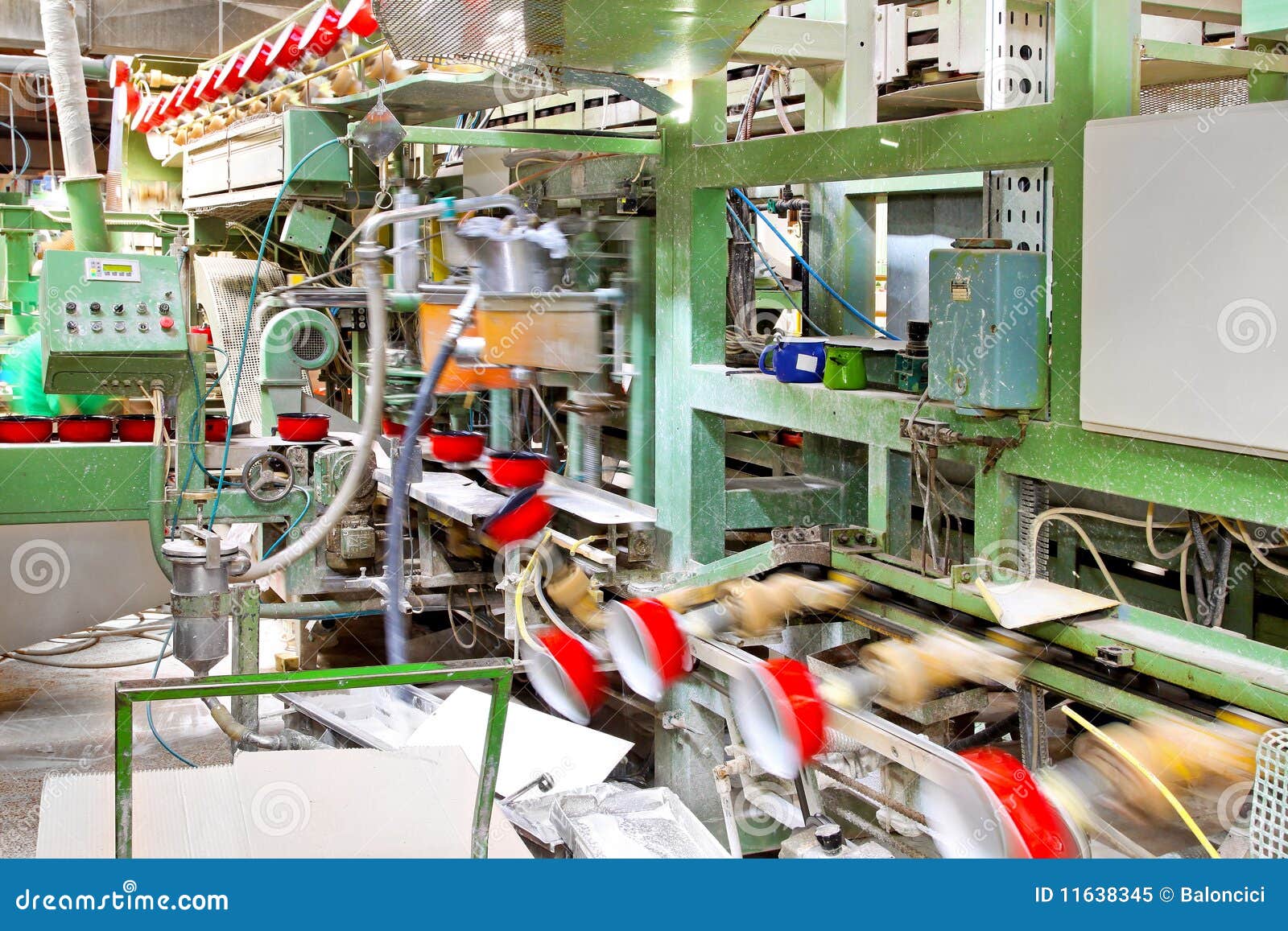 Pot production flow stock image. Image of process, industrial - 11638345