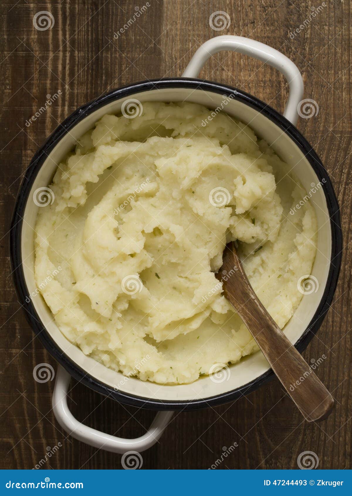 Pot of rustic mash potato stock image. Image of color - 47244493