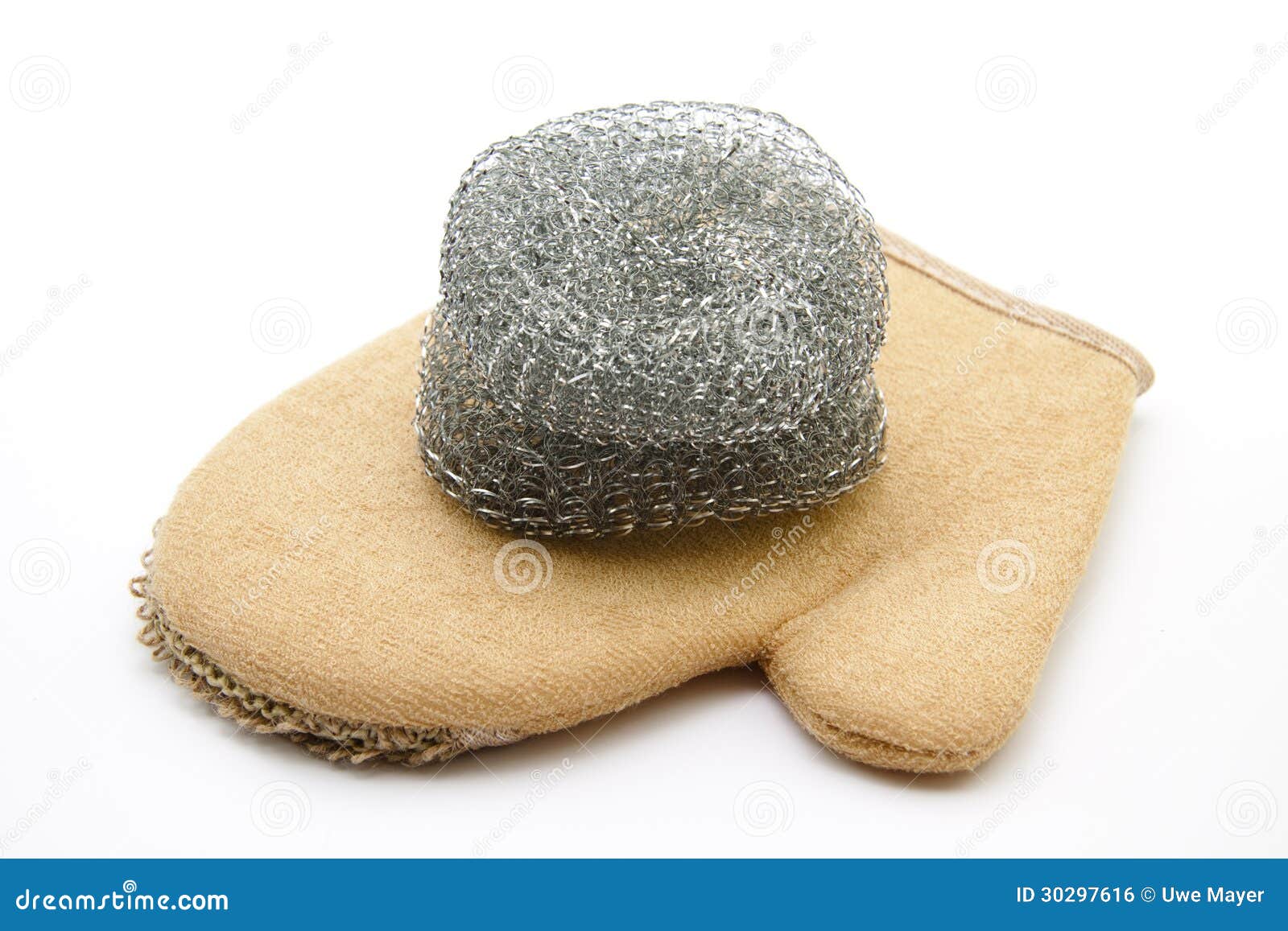 Pot scratch on glove stock photo. Image of bale, zinc - 30297616