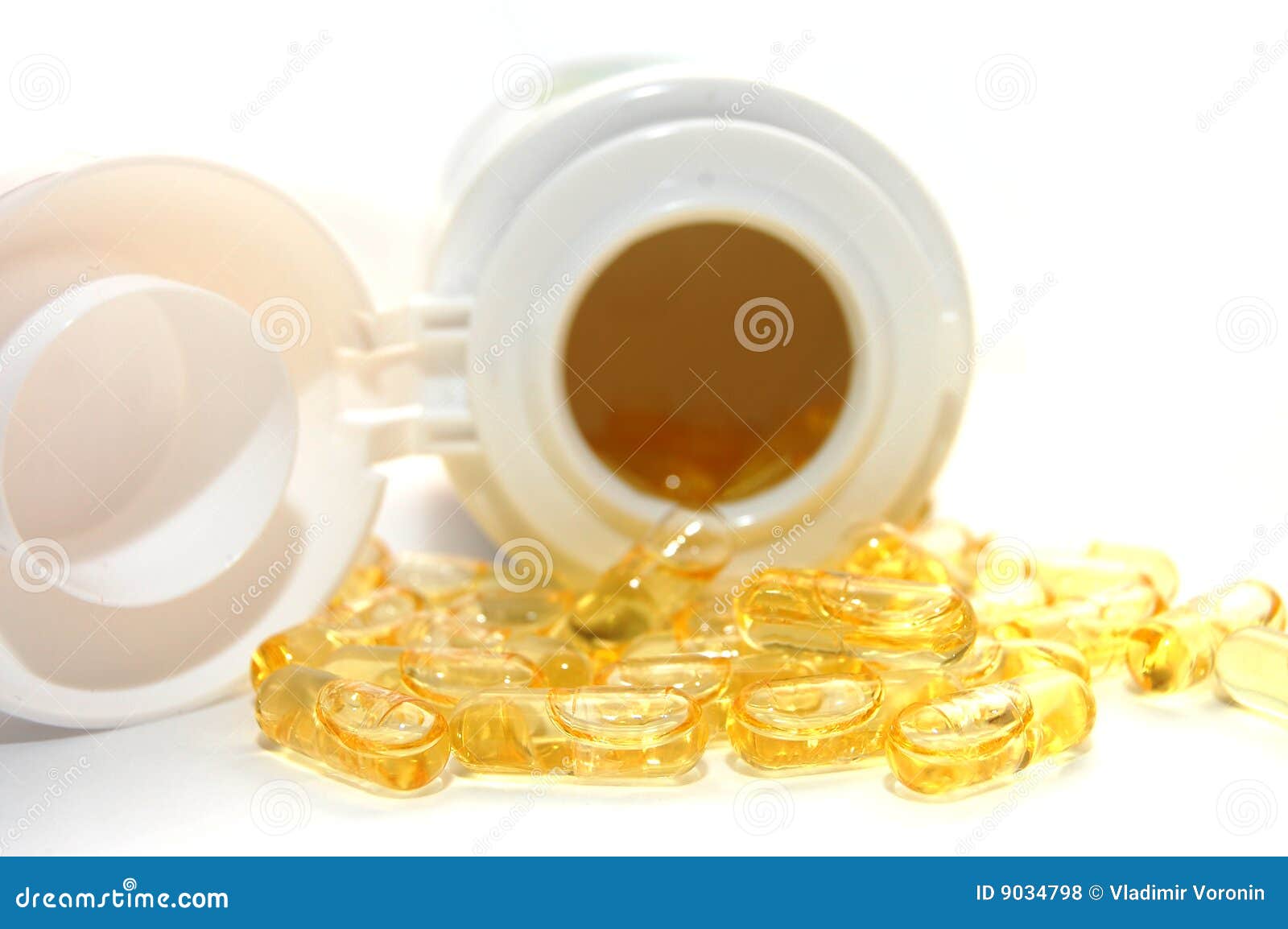 Pot of yellow round pills stock photo. Image of pill, food - 9034798
