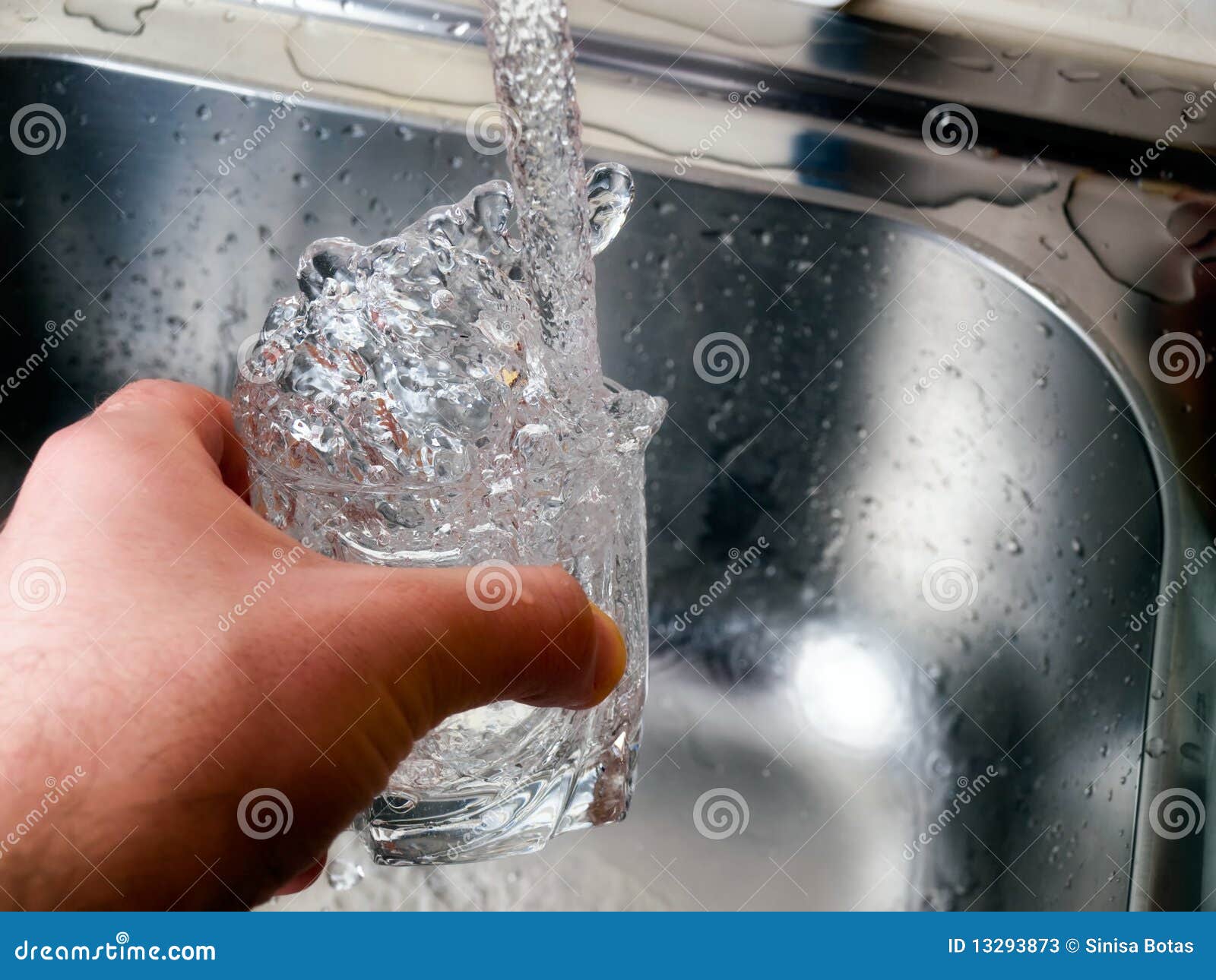 Potable water stock image. Image of drink, glass, drop - 13293873