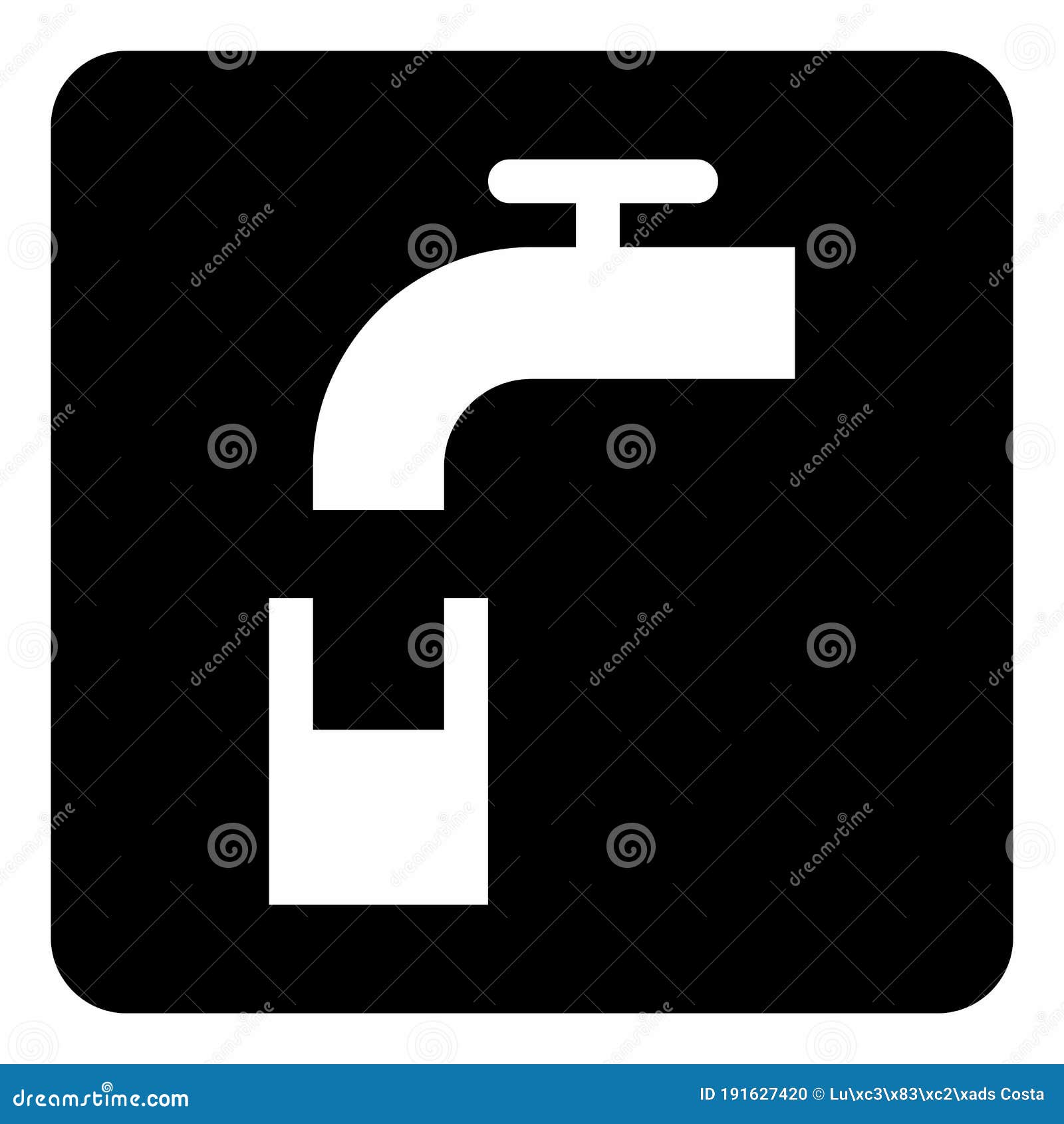 Potable water icon stock illustration. Illustration of nonpotable ...