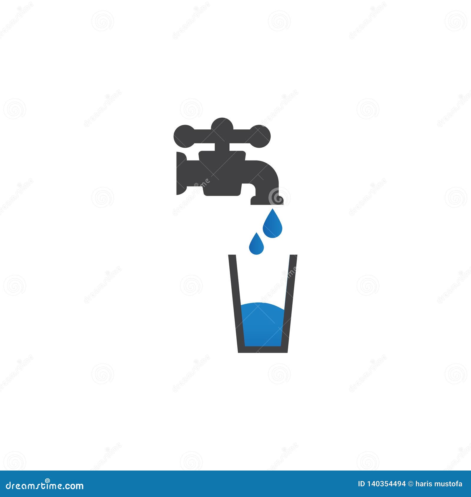 Potable Water Icon Design Template Vector Isolated Stock Illustration ...
