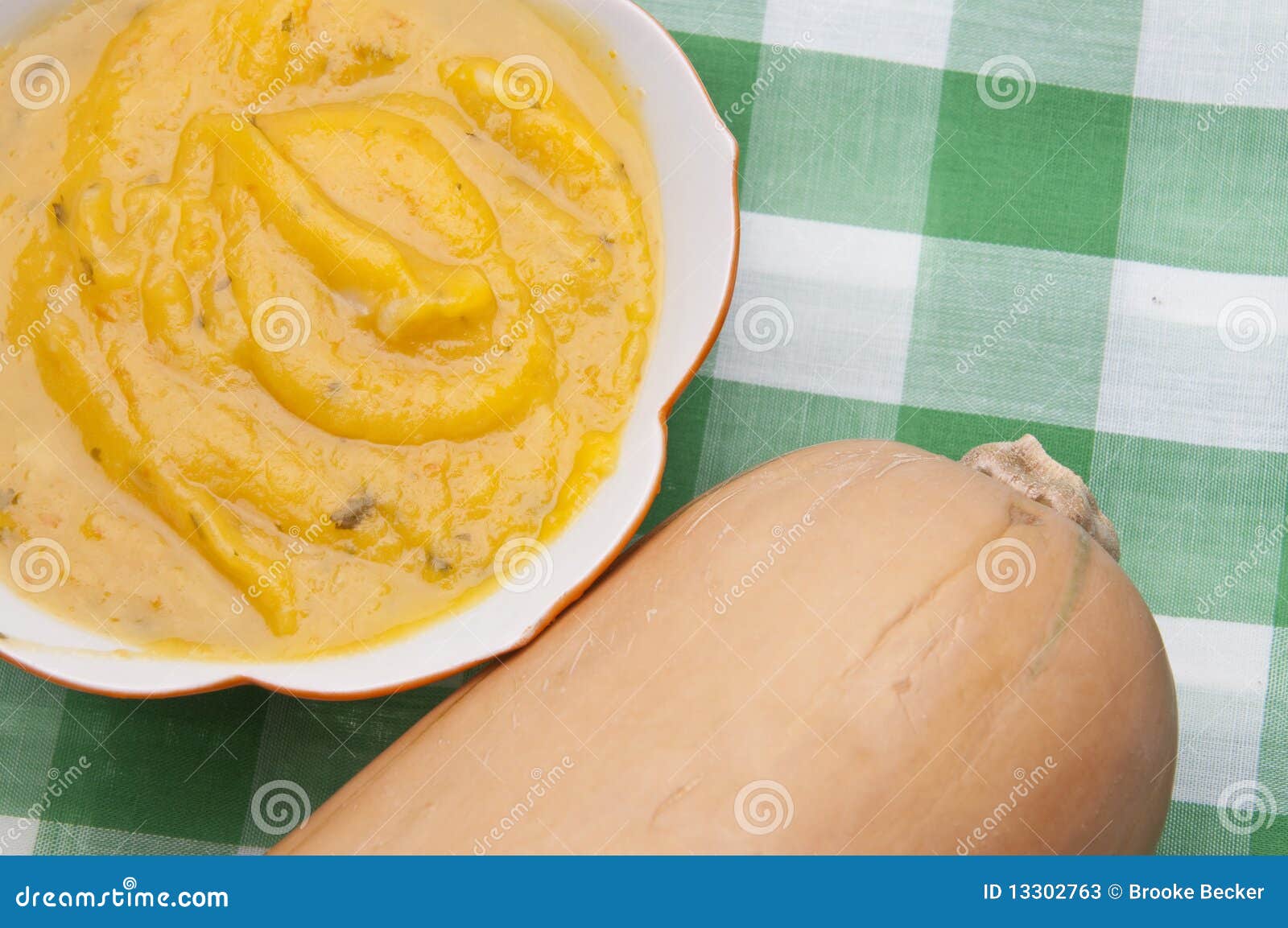 Potage De Courge De Butternut Image stock - Image du courge, checkered ...