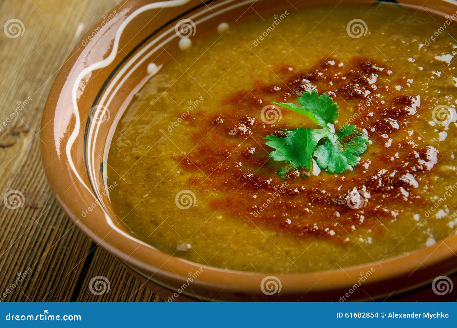 Potage de lentille rouge photo stock. Image du turc, épicé - 61602854