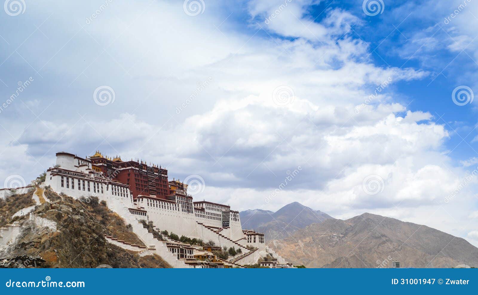 The Potala Palace stock image. Image of mountain, holy - 31001947