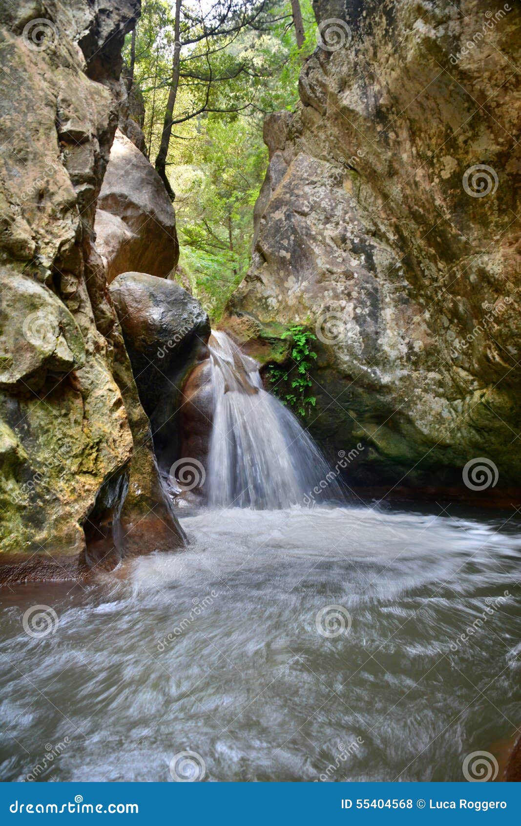 Potami Nedgångar Samos ö Grekland Arkivfoto - Bild av natur, vandring ...