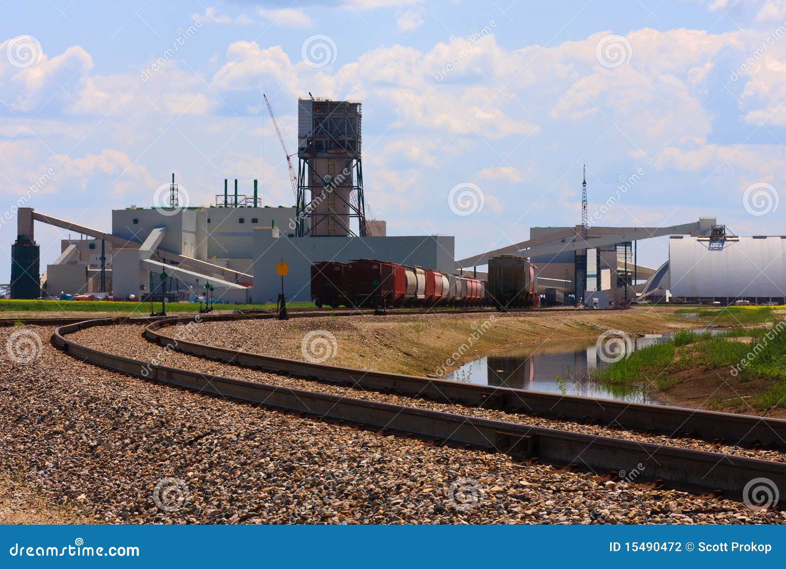 Potash Mine on Canadian Prairies Stock Photo - Image of industry ...
