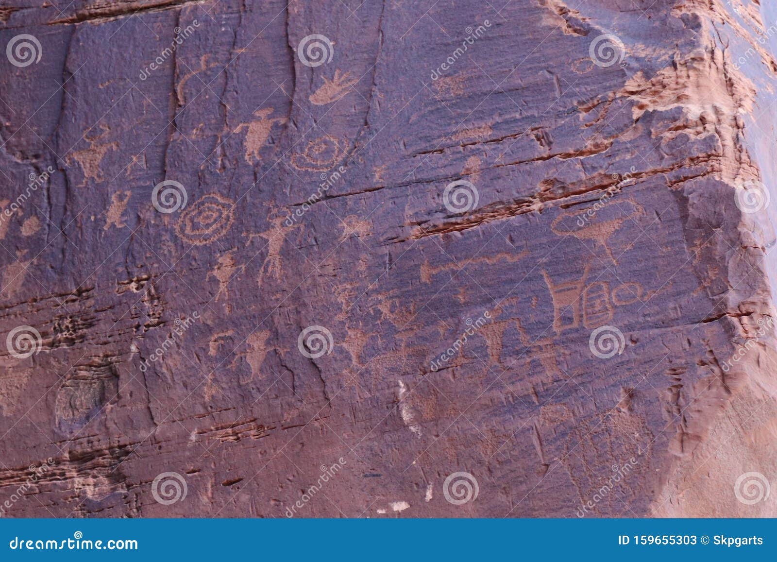 Potash Road Petroglyphs stock image. Image of formative - 159655303