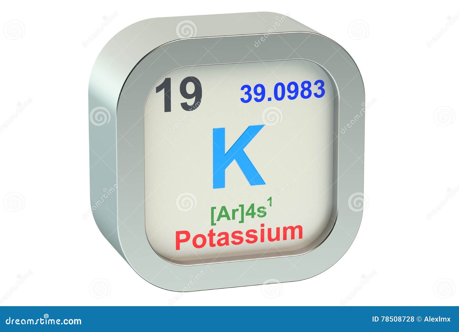 Potassium ilustração stock. Ilustração de sinal, ciência - 78508728