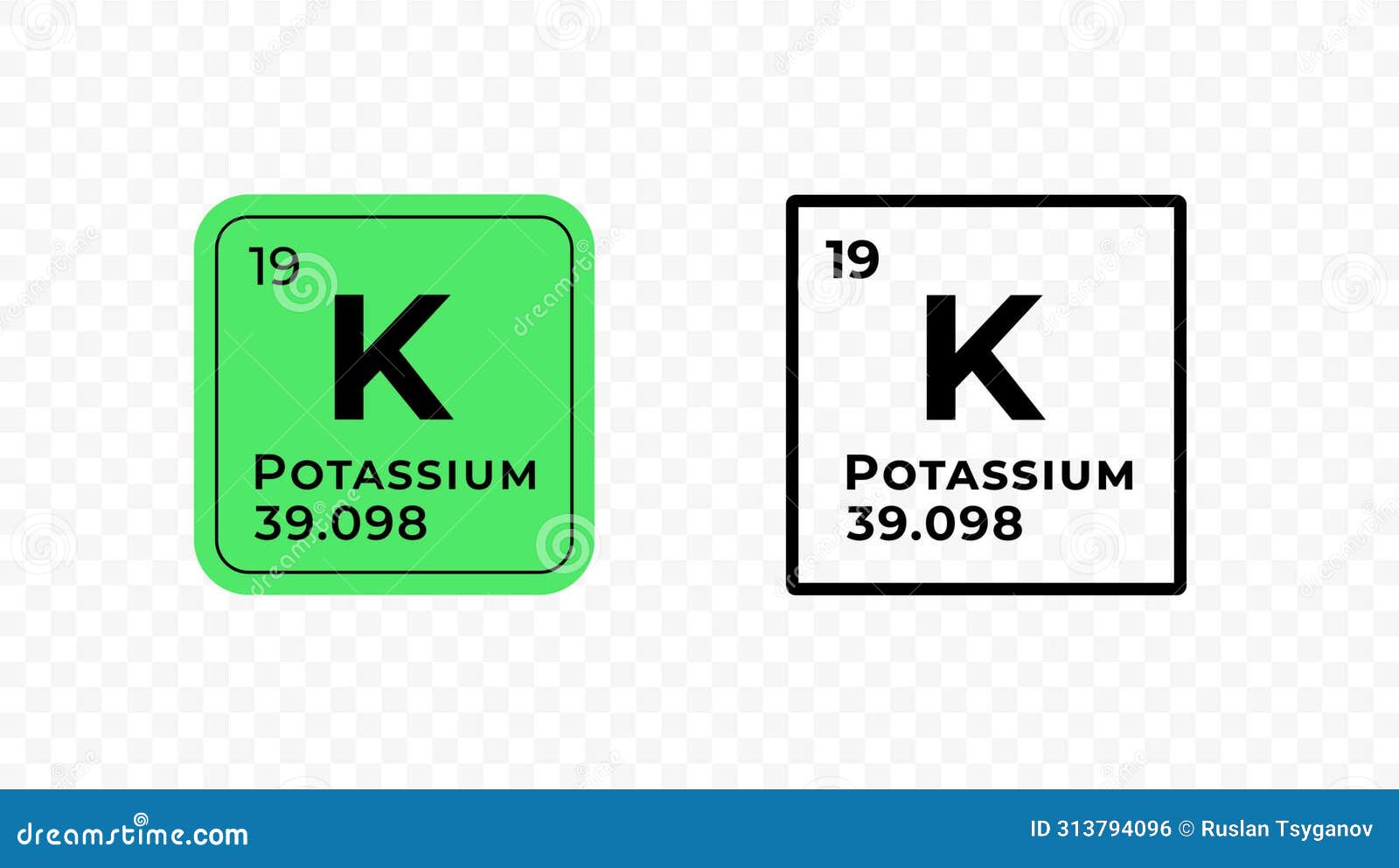 Potassium, Chemical Element of the Periodic Table Vector Stock Vector ...