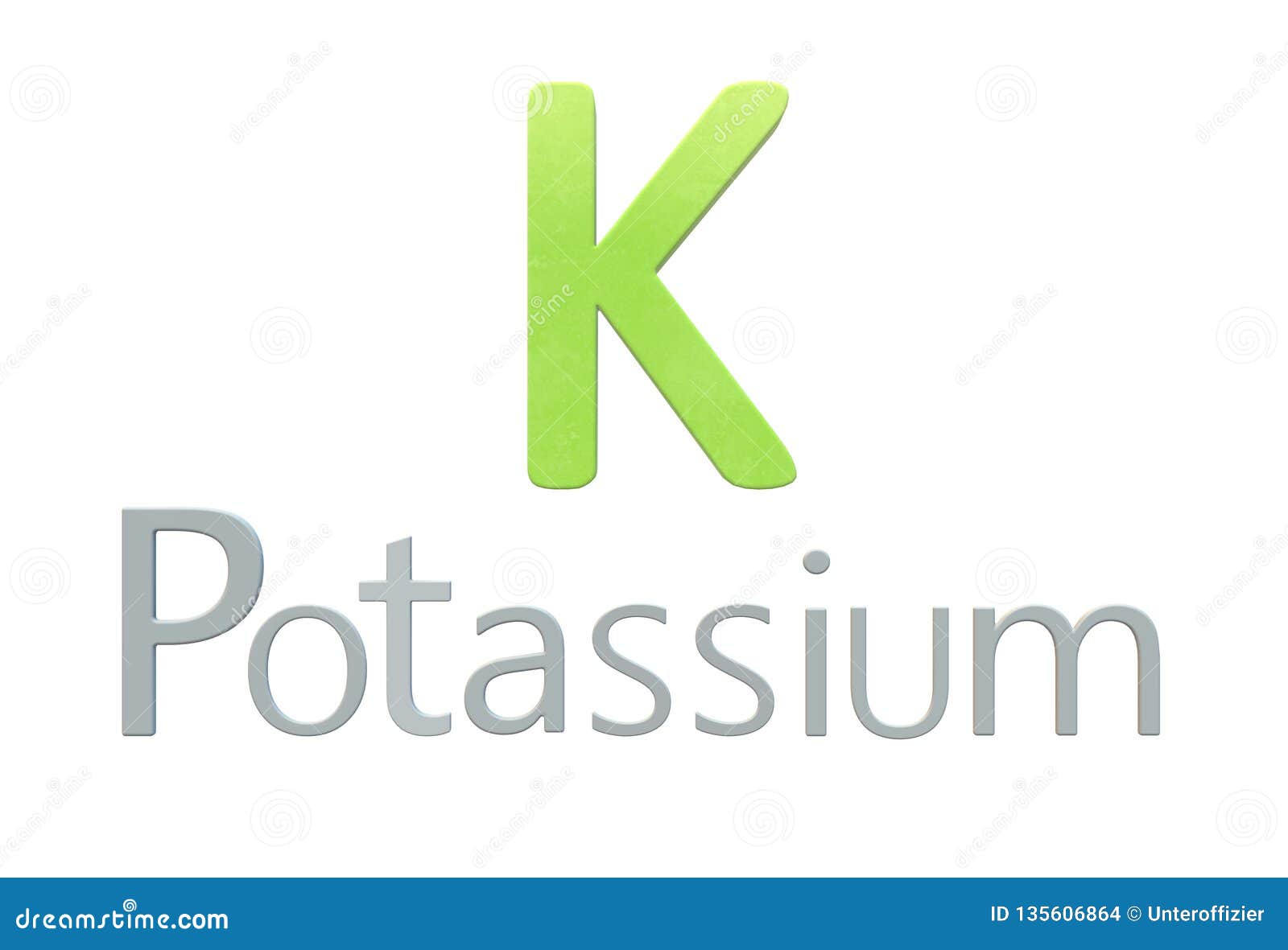 Potassium Chemical Symbol As in the Periodic Table Stock Illustration ...
