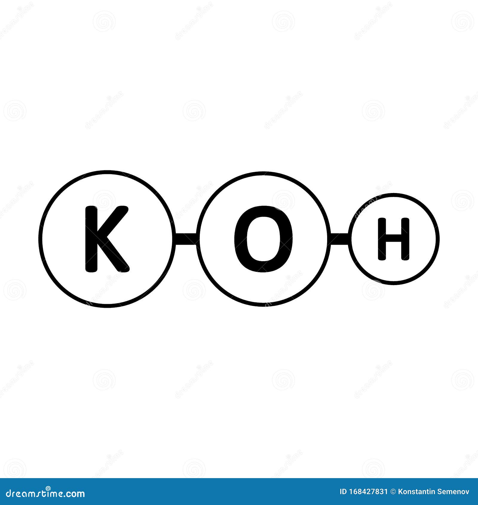 Potassium Hydroxide Chemical Structure