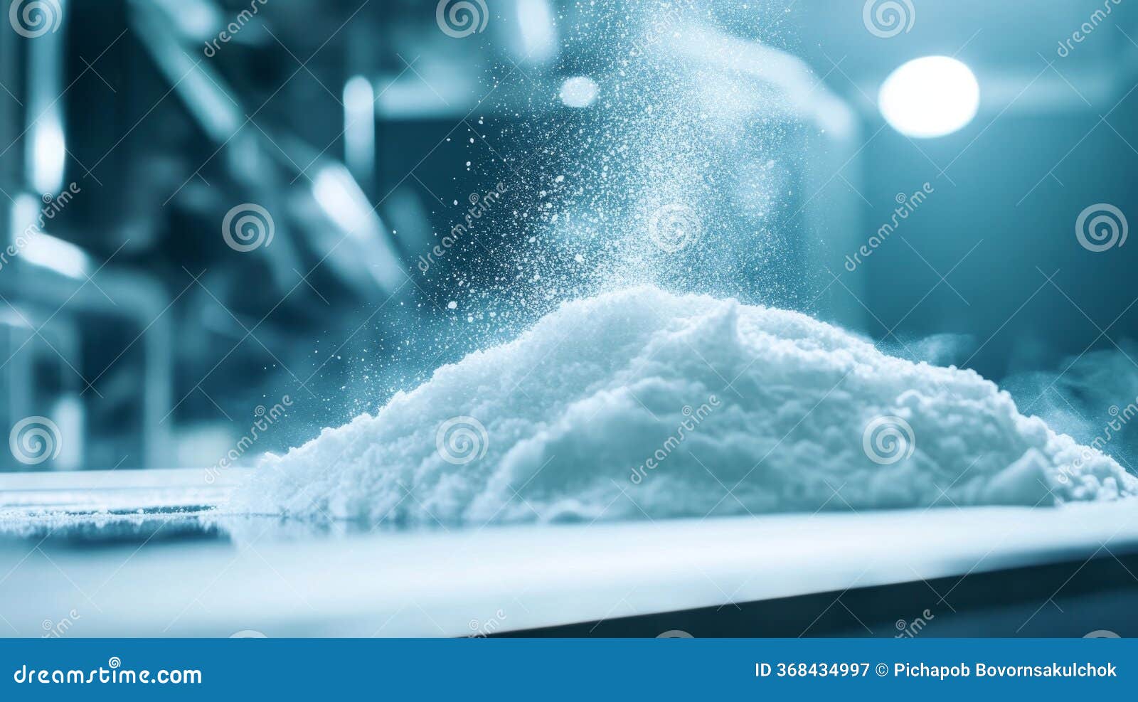 Potassium Hydroxide In Battery Manufacturing Process With Steam Stock ...