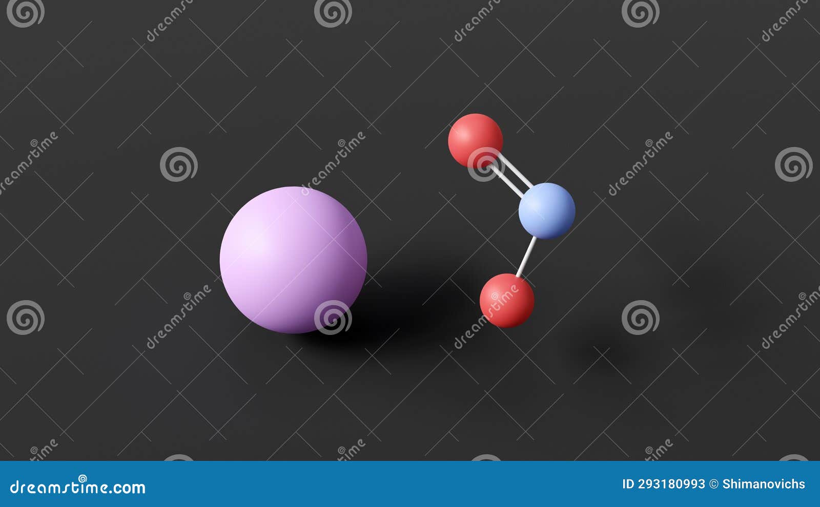 Potassium Nitrite Molecule, Molecular Structure, Preservatives E249 ...